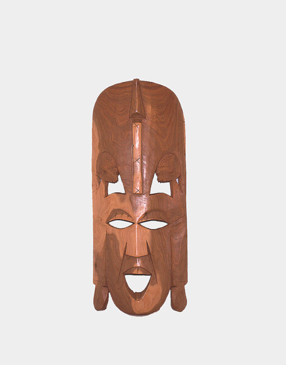 African Maasai Mask Made of Natural Wood | Craft Montaz