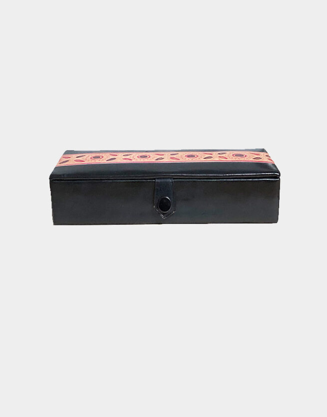 Leather Pencil Box | Black Leather Pencil Box | Fair Trade