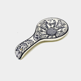 Mexican Blue Pottery | Spoon Rest | Functional Pottery